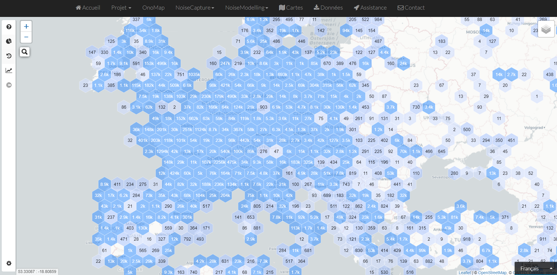 Noise Planet Mapa – Aircraft Noise Map – NSOGM